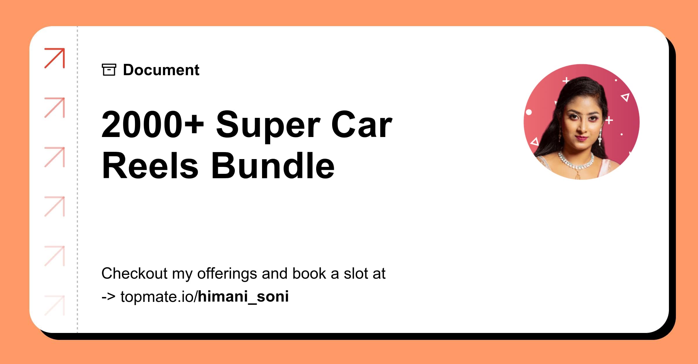 2000+ Super Car Reels Bundle with Himani Soni